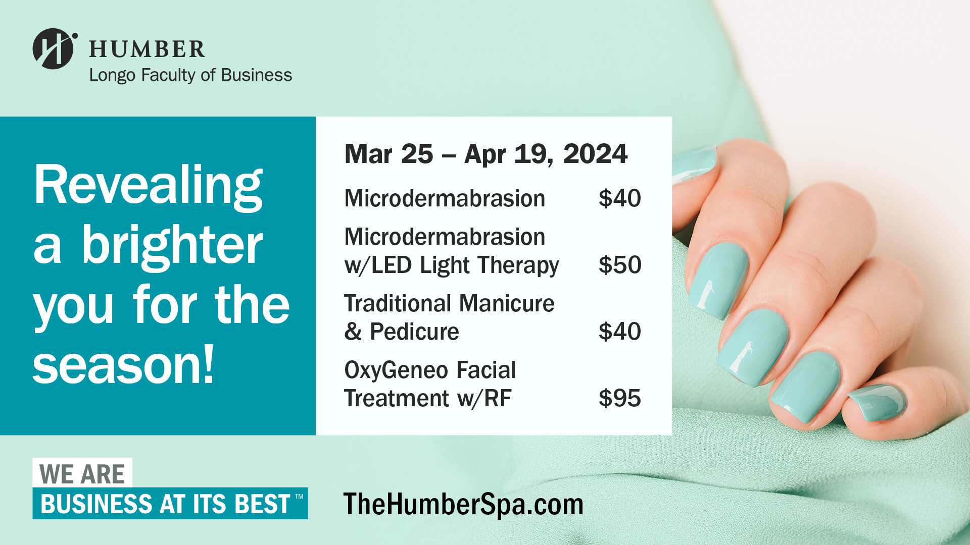 Spring Promotions at The Humber Spa | Humber Communiqué